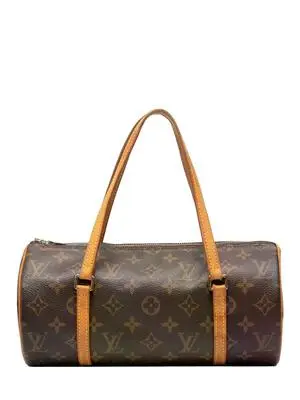 LOUIS VUITTON 2005 Monogram Papillon 28 Handbag - Brown