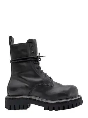 A DICIANNOVEVENTITRE Combat Boots - Black