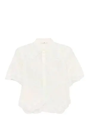 Ermanno Scervino Lace-panel Shirt - White