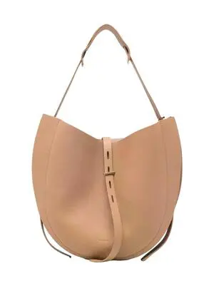 MINOBOSSI Small Liz Leather Shoulder Bag - Neutrals