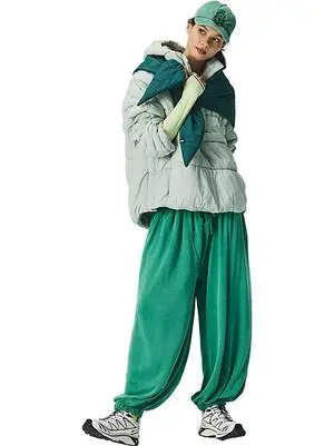 Free People Momentum Balloon Pants - Green Glow