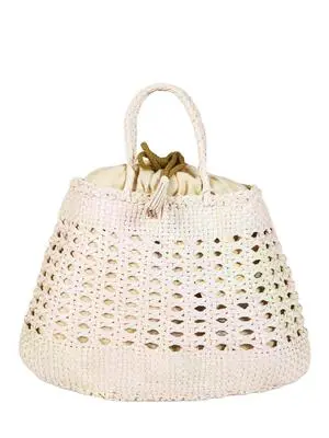 Dragon Diffusion Santa Cano Woven Shoulder Bag - Neutrals