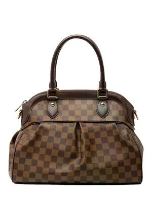 LOUIS VUITTON 2013 Damier Ebene Trevi Pm Satchel - Brown