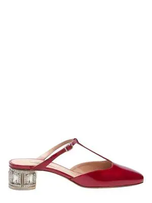 Casadei Buckle-detail Heeled Mules - Red