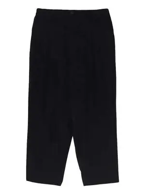 Yohji Yamamoto Pleated Wide Leg Trousers - Black