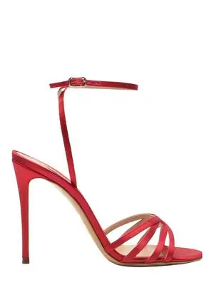 Casadei Julia Satin Sandals - Red