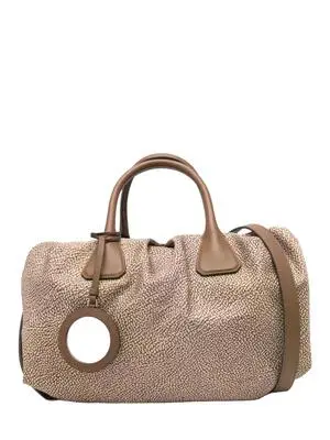 Borbonese Print Handle Tote Bag - Neutrals