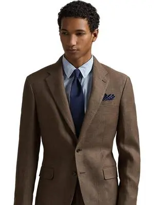 Ralph Lauren Polo Tailored Fit Linen Suit Jacket - Mocha