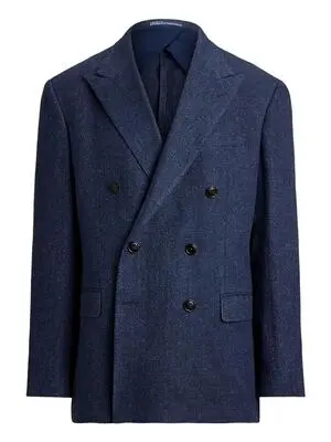 Ralph Lauren Polo Tailored Fit Linen Suit Jacket - Navy