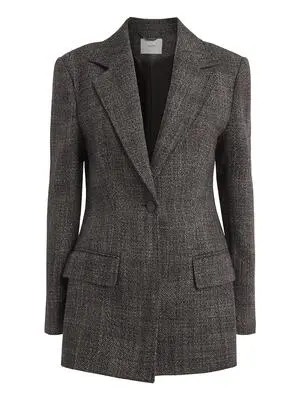 JOSEPH Virgin Wool Fallon Blazer - Brown