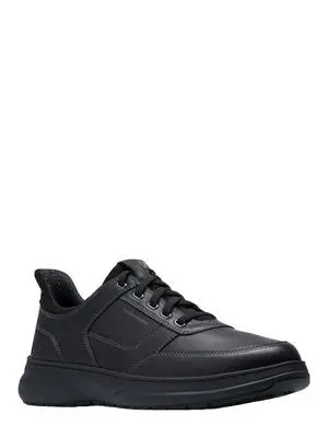 Clarks Mullan Easy Sneaker Black Leather