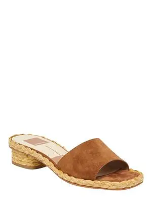Dolce Vita Dixi Suede Slide Sandal - Brown Suede