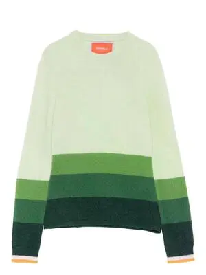 La DoubleJ Striped Pullover Sweater - Green
