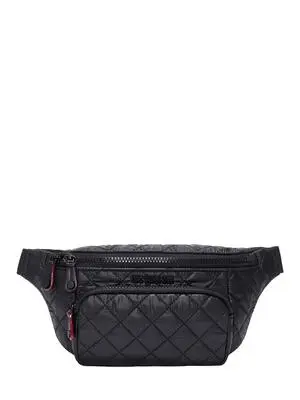 Mz Wallace Small Metro Quilted Nylon Sling Bag - Black