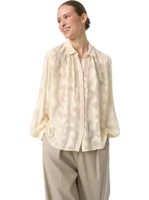 SOAKED IN LUXURY Slfelisia Loose Fit Long Sleeve Shirt - Sandshell