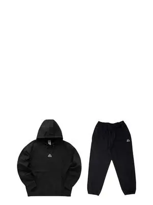 Nike Fleece Hoodie And Joggers Set - Black