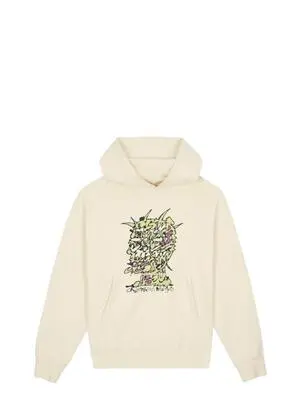 BRAIN DEAD Scrambled Head Hoodie - Natural