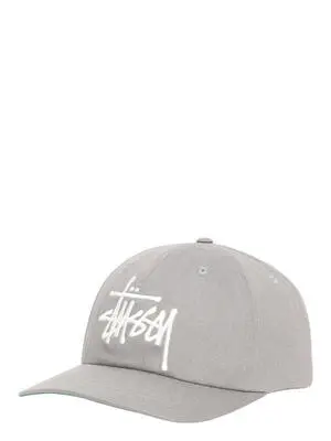 StÜssy Low Profile Big Basic Snapback - Steel Grey
