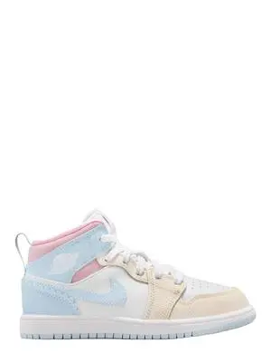 JORDAN 1 Mid Se Sneakers - Half Blue/pale Ivory/white