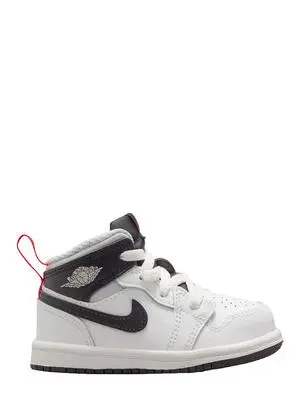 JORDAN 1 Mid Sneakers - Summit White/infrared 23/neutral Grey