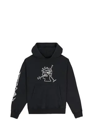 BRAIN DEAD Neuro Free Association Hoodie - Washed Black