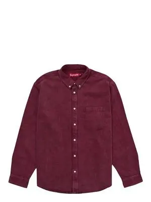 Supreme Applique Denim Shirt - Red