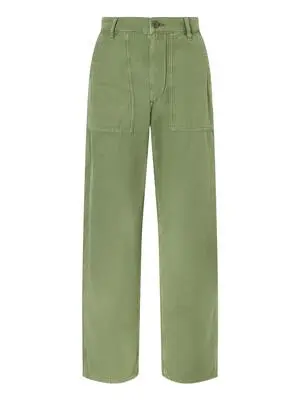 Polo Ralph Lauren Cotton-twill Straight-leg Trousers - Green