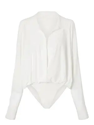 Norma Kamali Jersey Bodysuit - White