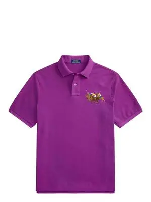 Polo Ralph Lauren Logo-embroidered Polo Shirt - Purple