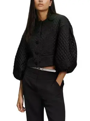 Veronica Beard Quilted Jacket - Black