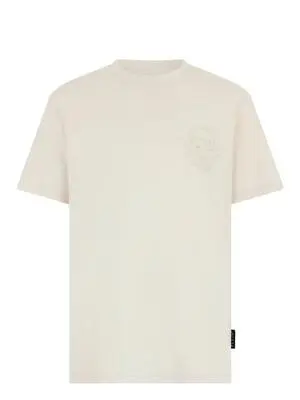 Philipp Plein Round-neck Monogram T-shirt - Neutrals