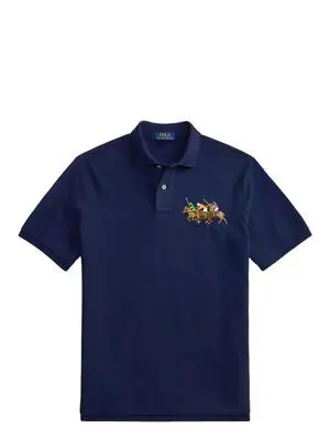 Polo Ralph Lauren Embroidered Polo Shirt - Blue