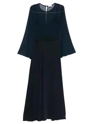 P.a.r.o.s.h Crew-neck Maxi Dress - Blue
