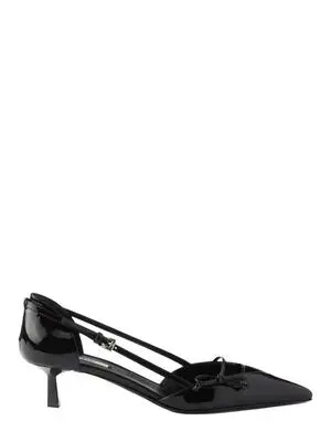 Prada Open-side Heeled Pumps - Black