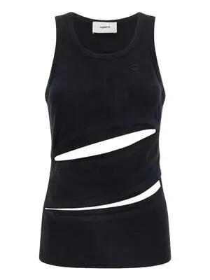 Coperni Spiral Tank Top - Black