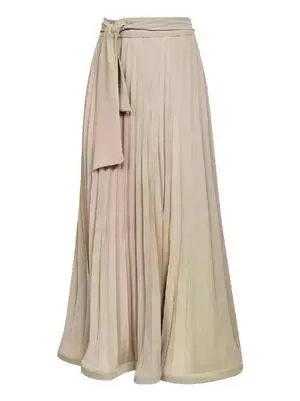 P.a.r.o.s.h Pleated Tie Skirt - Neutrals