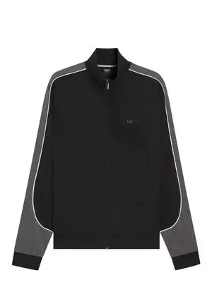 BOSS Logo-lettering Track Jacket - Black