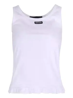 Remain Birger Christensen Ruffled Tank Top - White