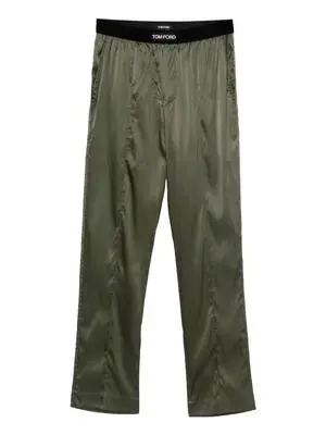 TOM FORD Elasticated-waistband Trousers - Green