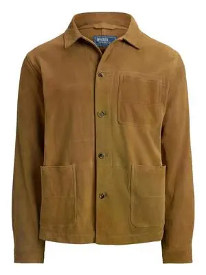 Polo Ralph Lauren Buttoned Suede Jacket - Brown