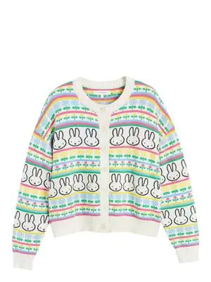 Chinti & Parker Fair-isle Cardigan - White