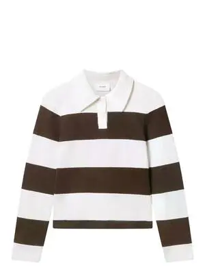 Axel Arigato Karla Striped-pattern Polo Top - White