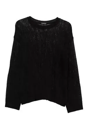 ANN DEMEULEMEESTER Joas Crew-neck Sweater - Black