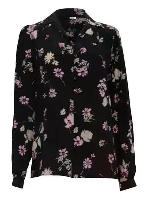 VALENTINO Floral-Printed Long-Sleeve Blouse