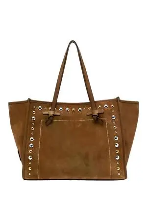 MARCELLA CLUB Studded Tote Bag - Brown