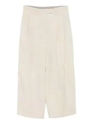 ALYSI Pleated Trousers - Neutrals