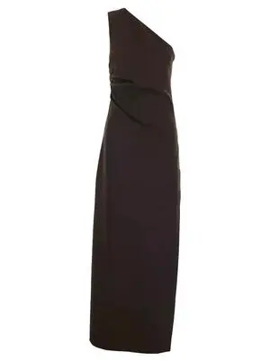 P.a.r.o.s.h One-shoulder Ruched Dress - Brown