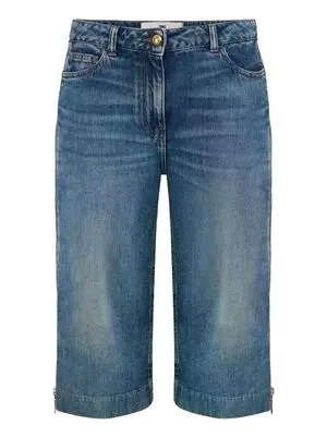 ELISABETTA FRANCHI Denim Zip Shorts