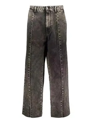 DIESEL Elasticated Wide Leg Jeans - Grey