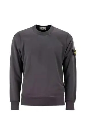 Stone Island Raglan-sleeve Crew-neck Sweatshirt - Grey